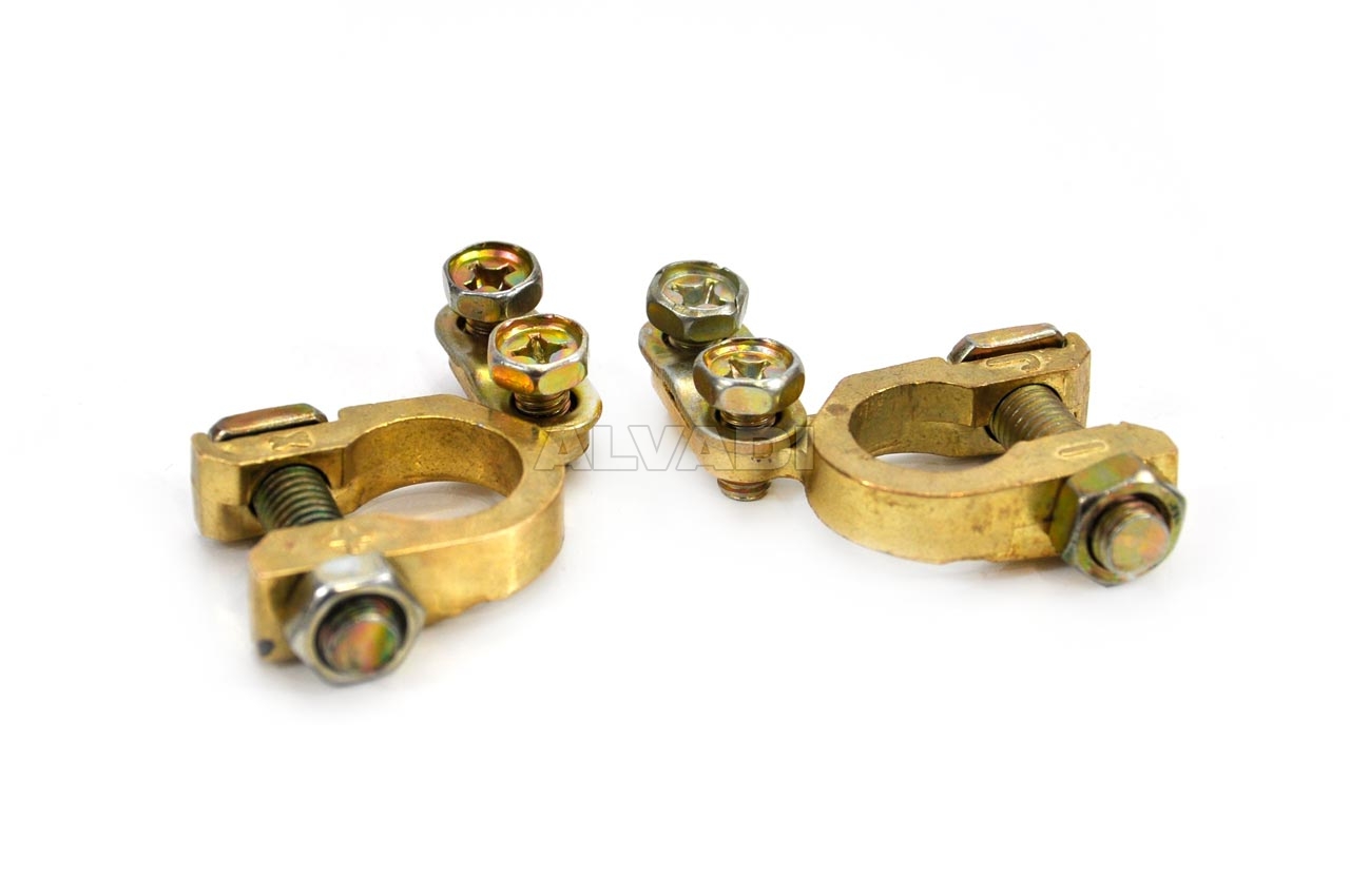 Battery terminals 2 pcs, brass AL47729897 - alvadi.ee